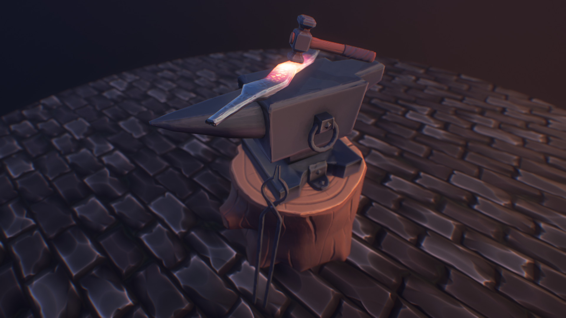 ArtStation - Stylized Blacksmith Scene