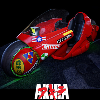 ArtStation - Kaneda's Bike from Akira Fanart