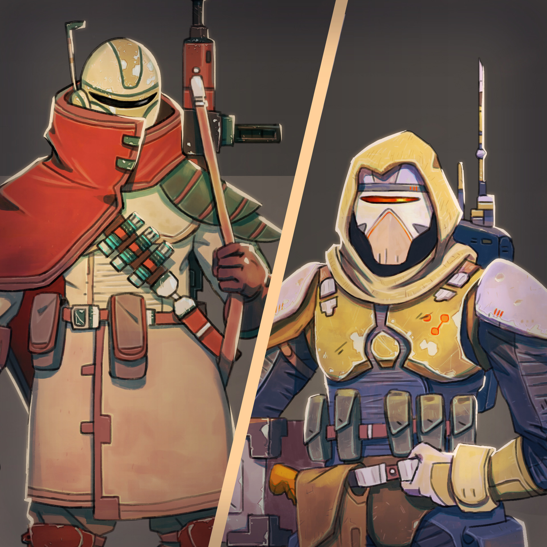 ArtStation - Bounty Hunters duo