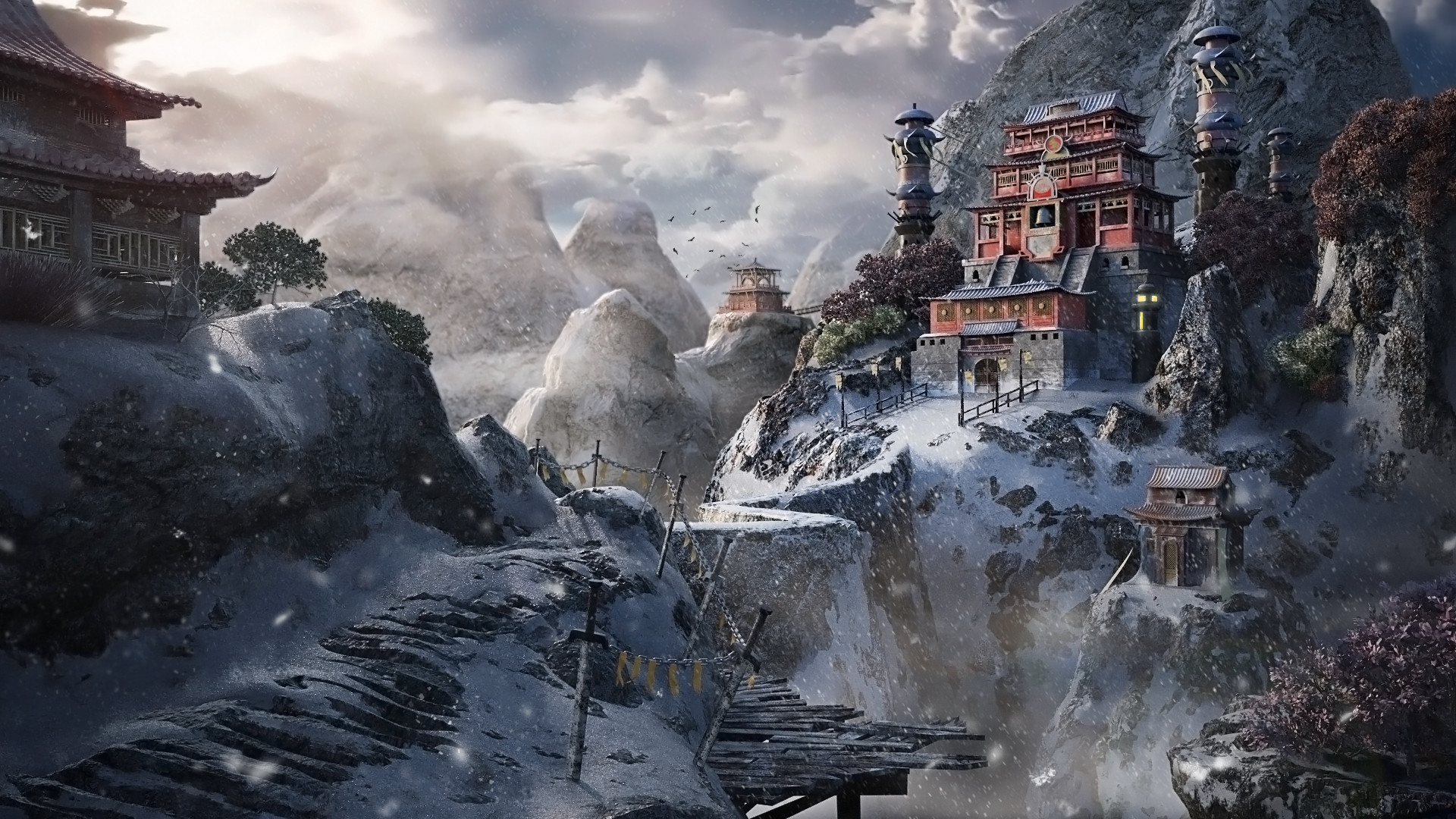 ArtStation - Winter Castle