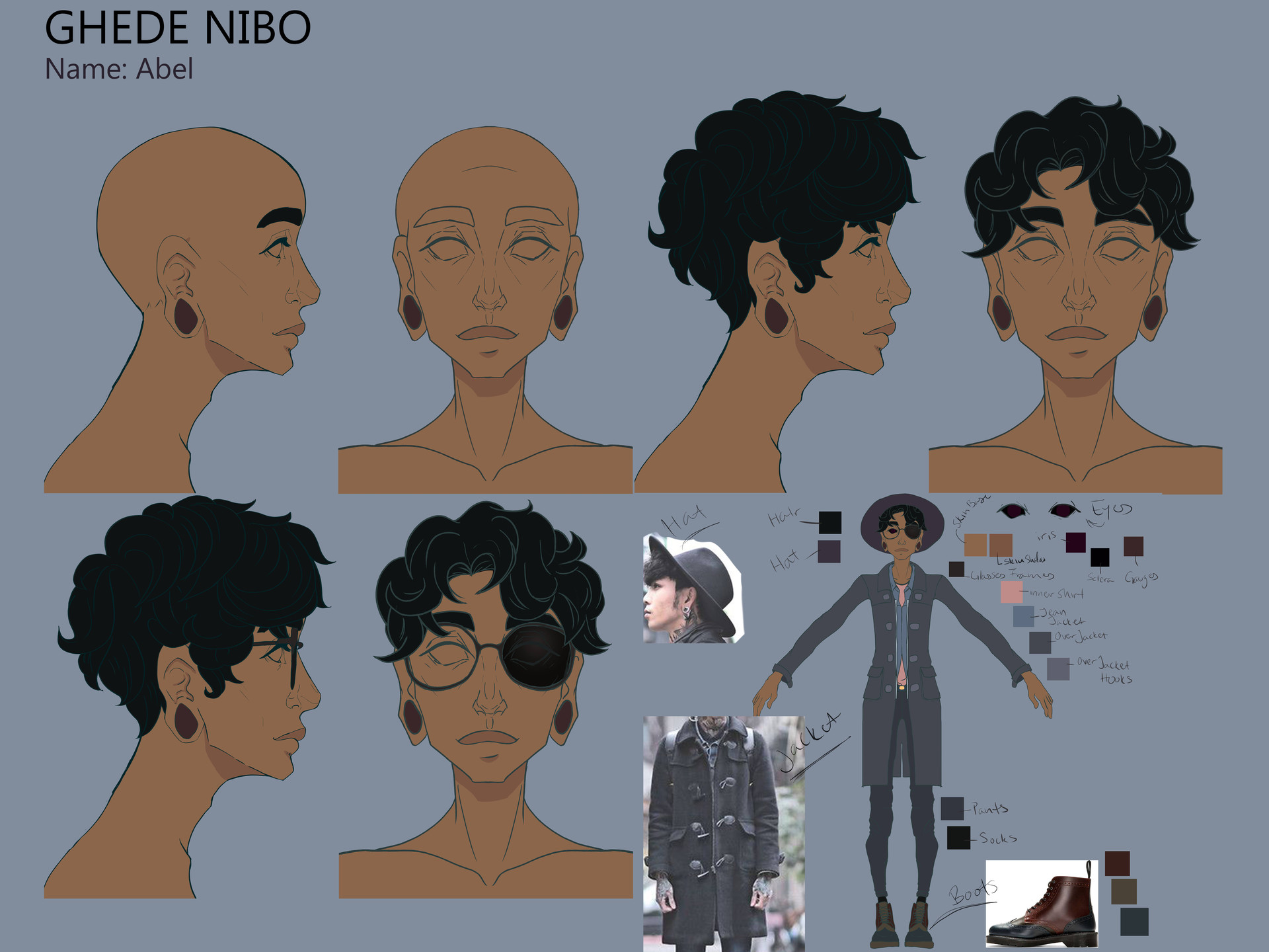 ArtStation - Abel - Character Model Sheet