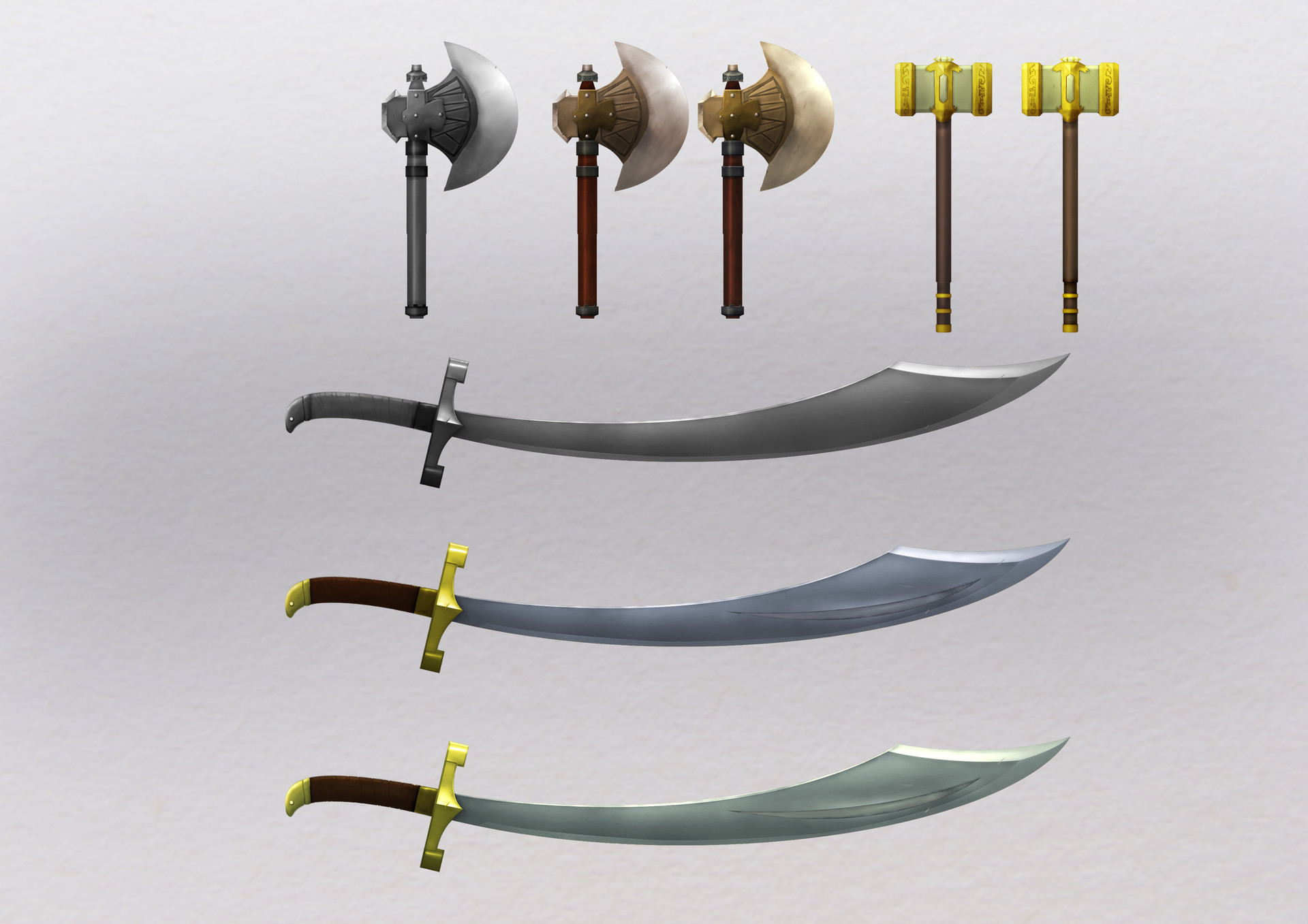 ArtStation - Weapon practice