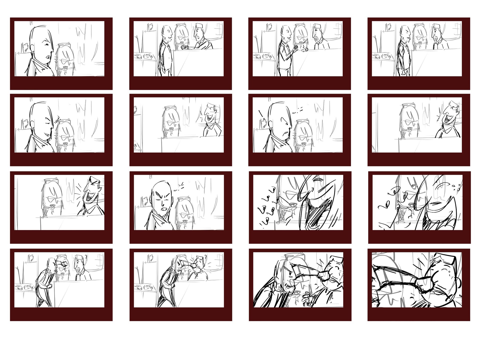 ArtStation - Short Story Board Based on Little JOke Happened To Me