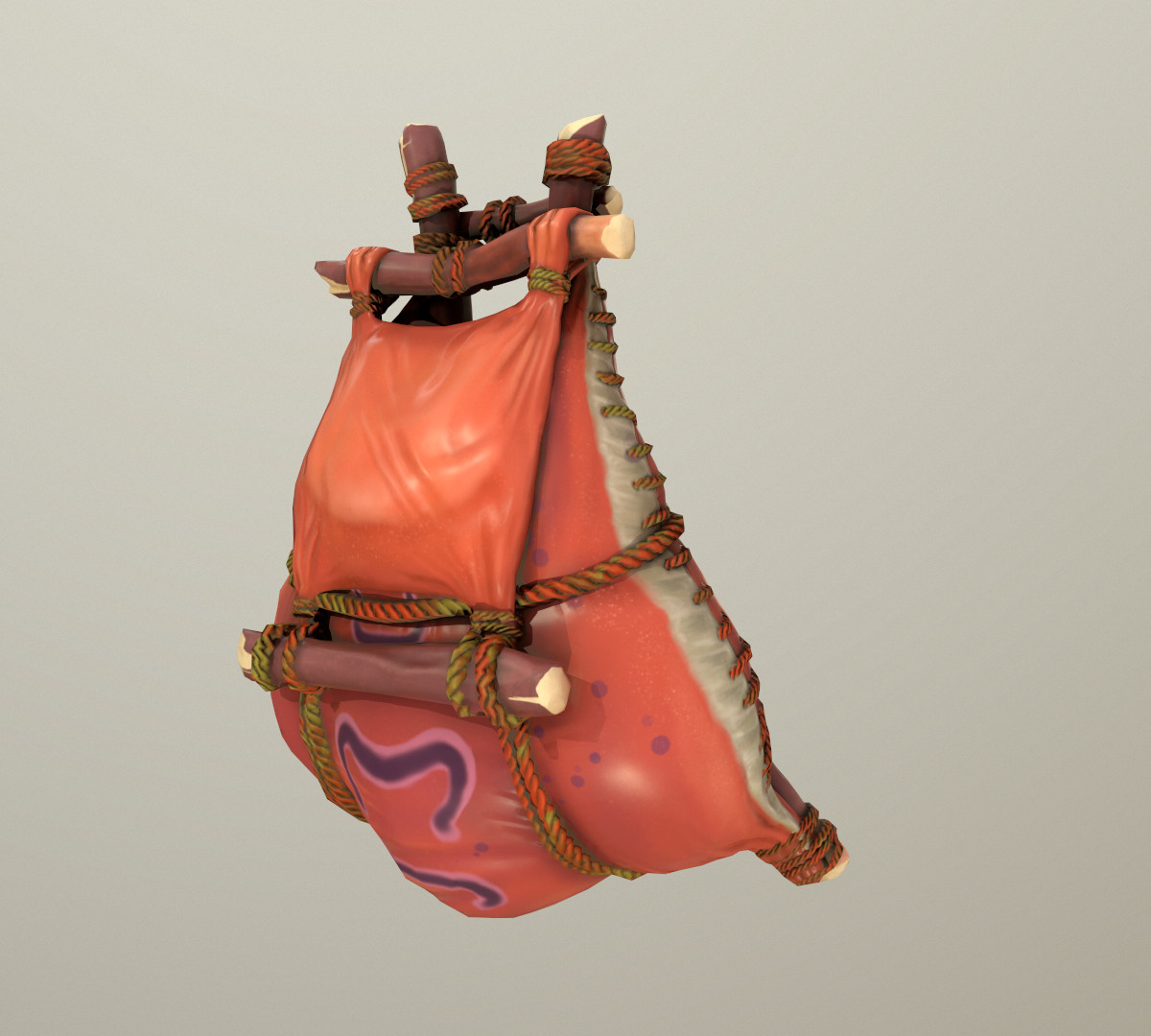 ArtStation - Backpack of an animal skin