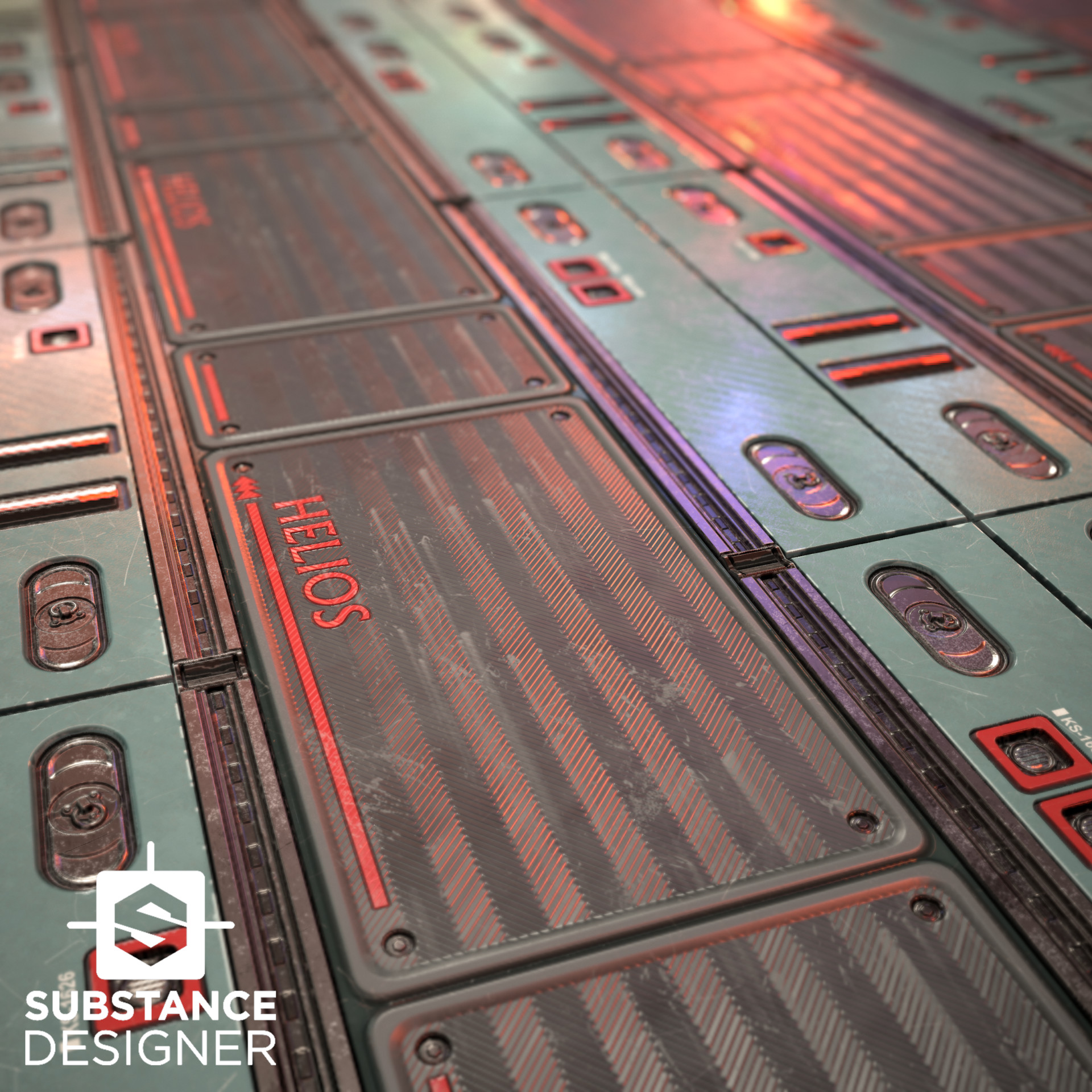 ArtStation - Sci-Fi Cargo Floor Material