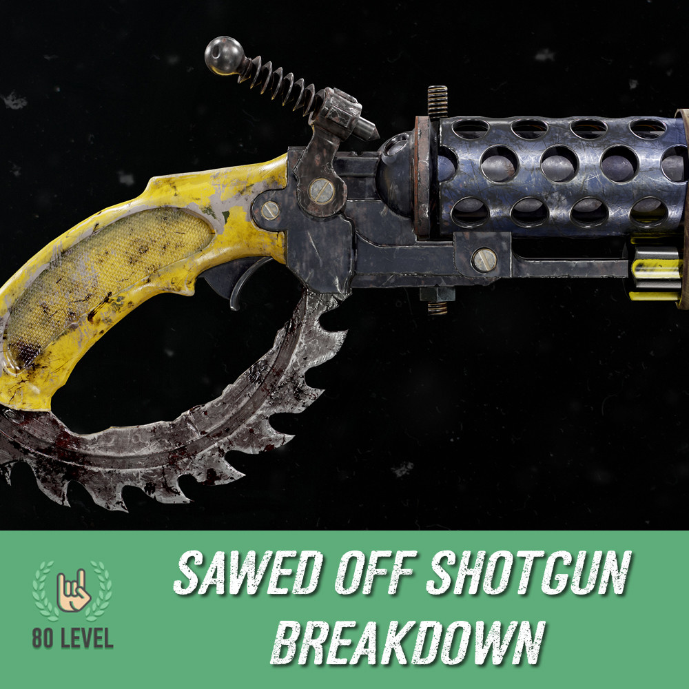 ArtStation - Sawed Off Shotgun Breakdown