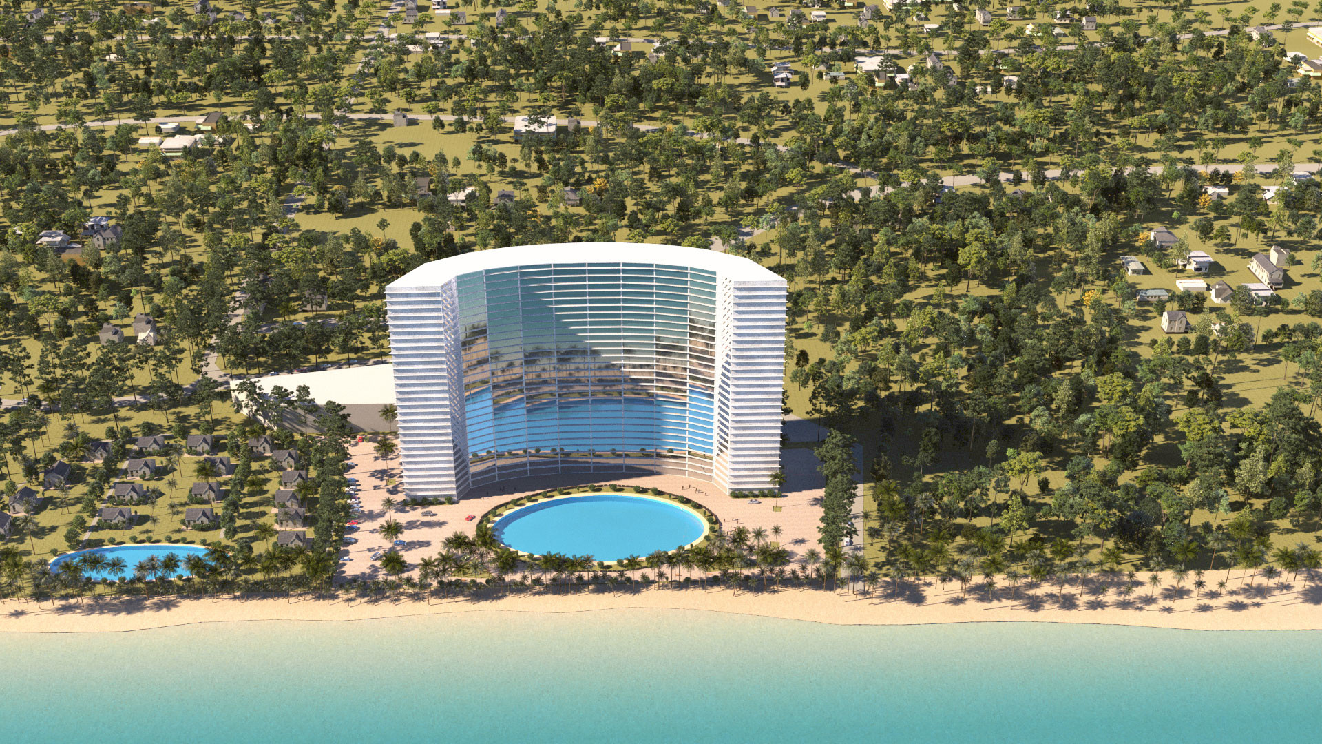 ArtStation - Beach hotel concept