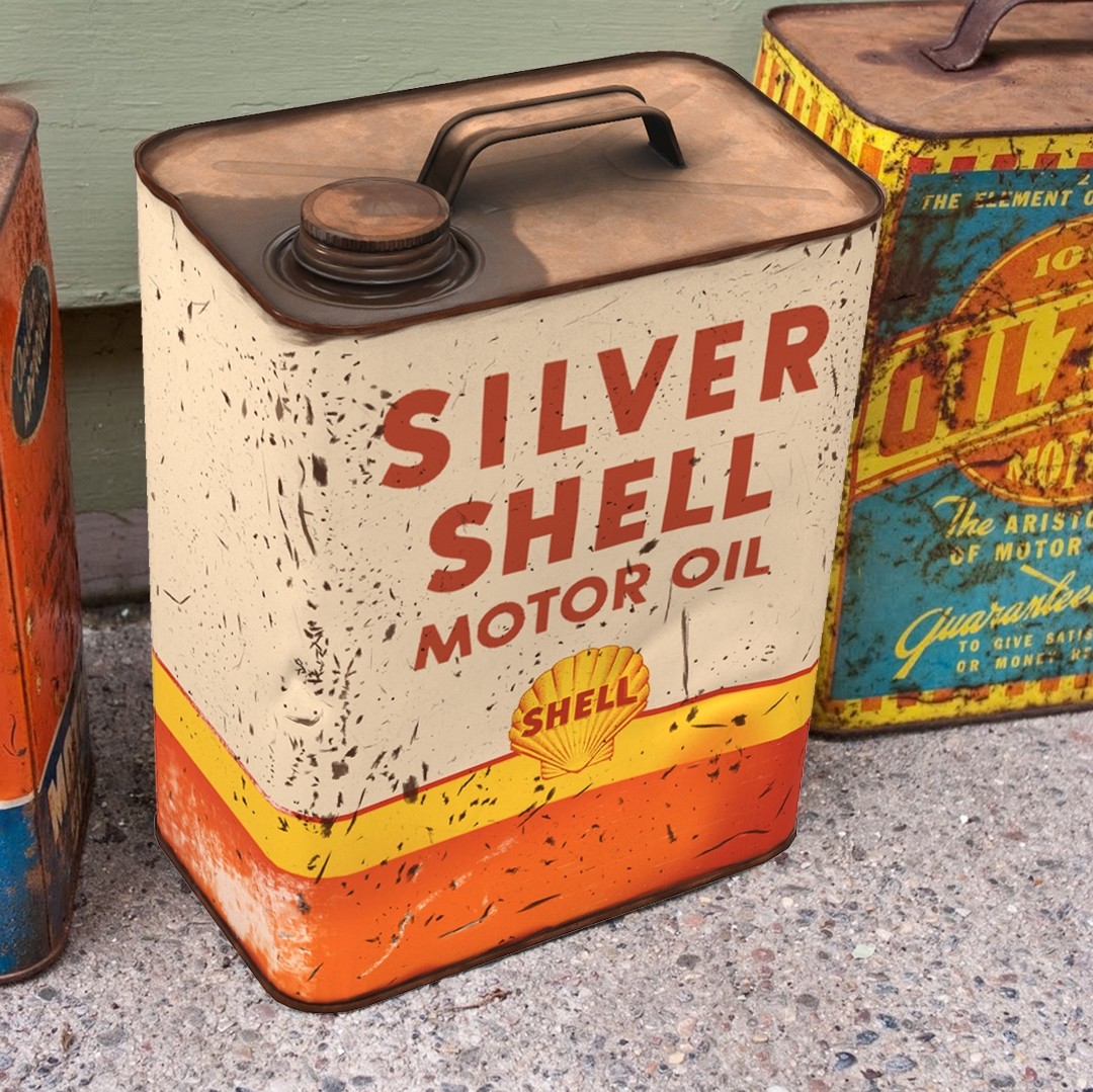 ArtStation - Oil Can - Photoshop Texturing