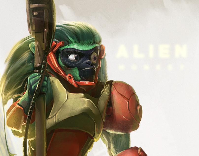 ArtStation - Alien monkey