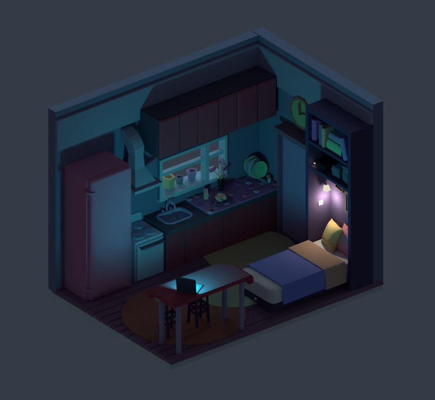 ArtStation - Isometric room