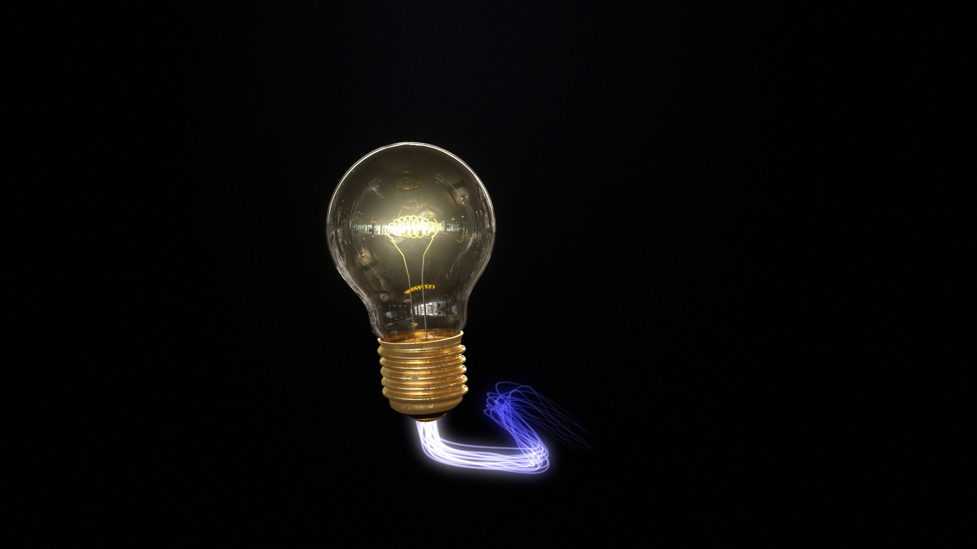 ArtStation - 3D Lightbulb Animation Loop