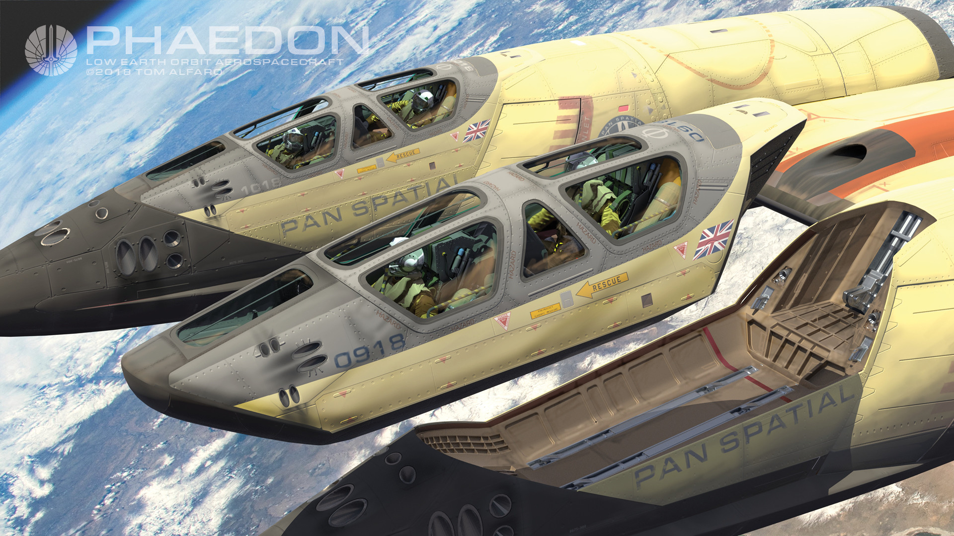 PAN SPATIAL Aerospace Concept Design - Phaedon Aerospacecraft