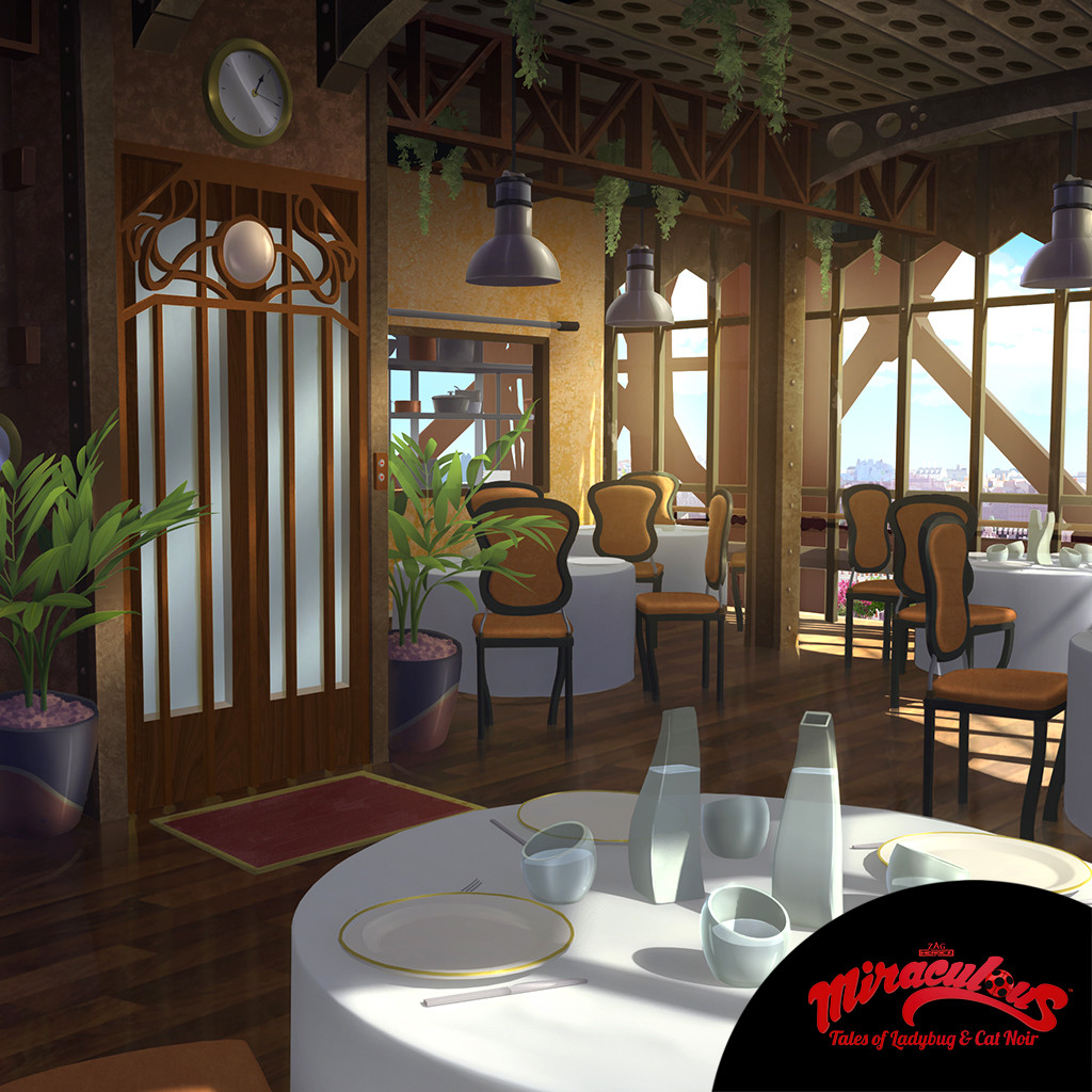 ArtStation - Miraculous Ladybug - Eiffel Restaurant, Alex Accorsi