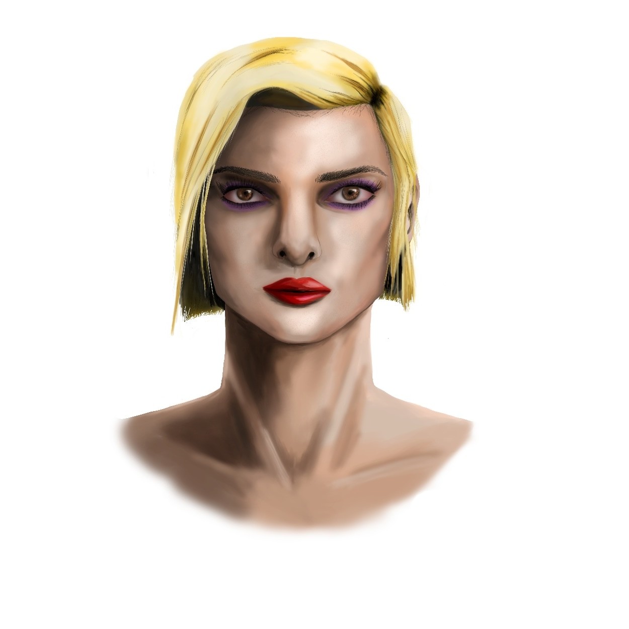 ArtStation - Portrait painting(Bebe Rexha)