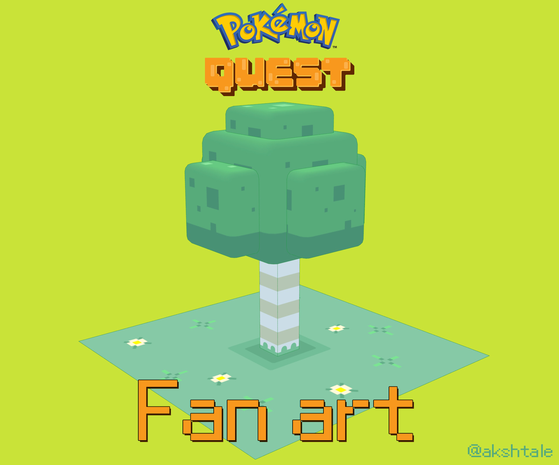ArtStation - Pokemon Quest - Tree