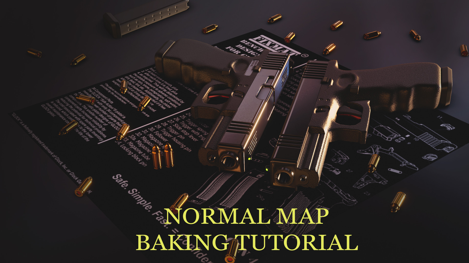 ArtStation - HOW TO BAKE NORMAL MAPS INSIDE BLENDER 2.8 TUTORIAL