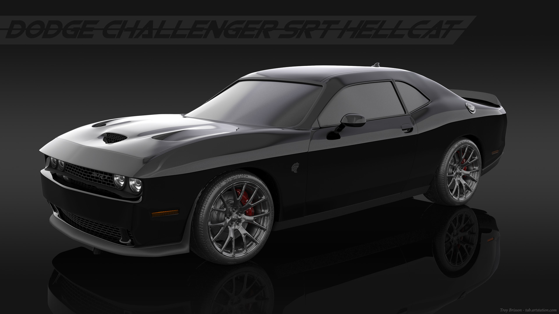 ArtStation - Dodge Challenger SRT Hellcat
