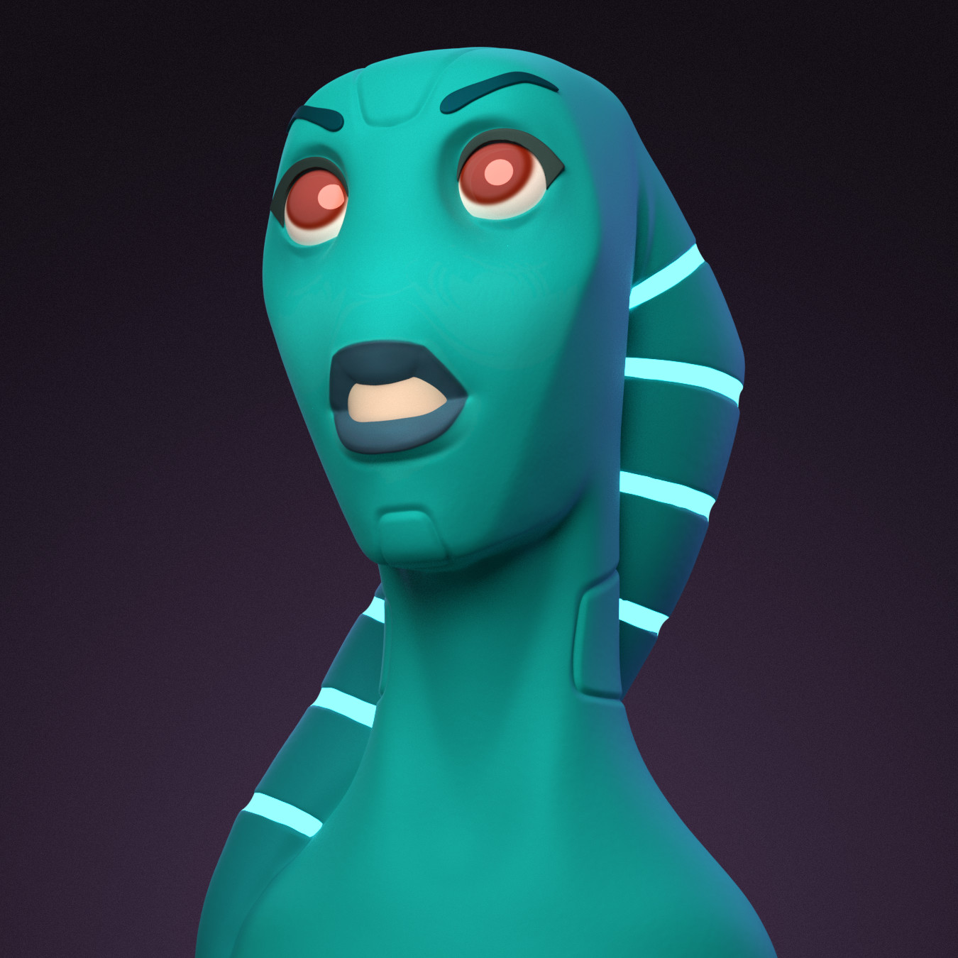 ArtStation - Alien face