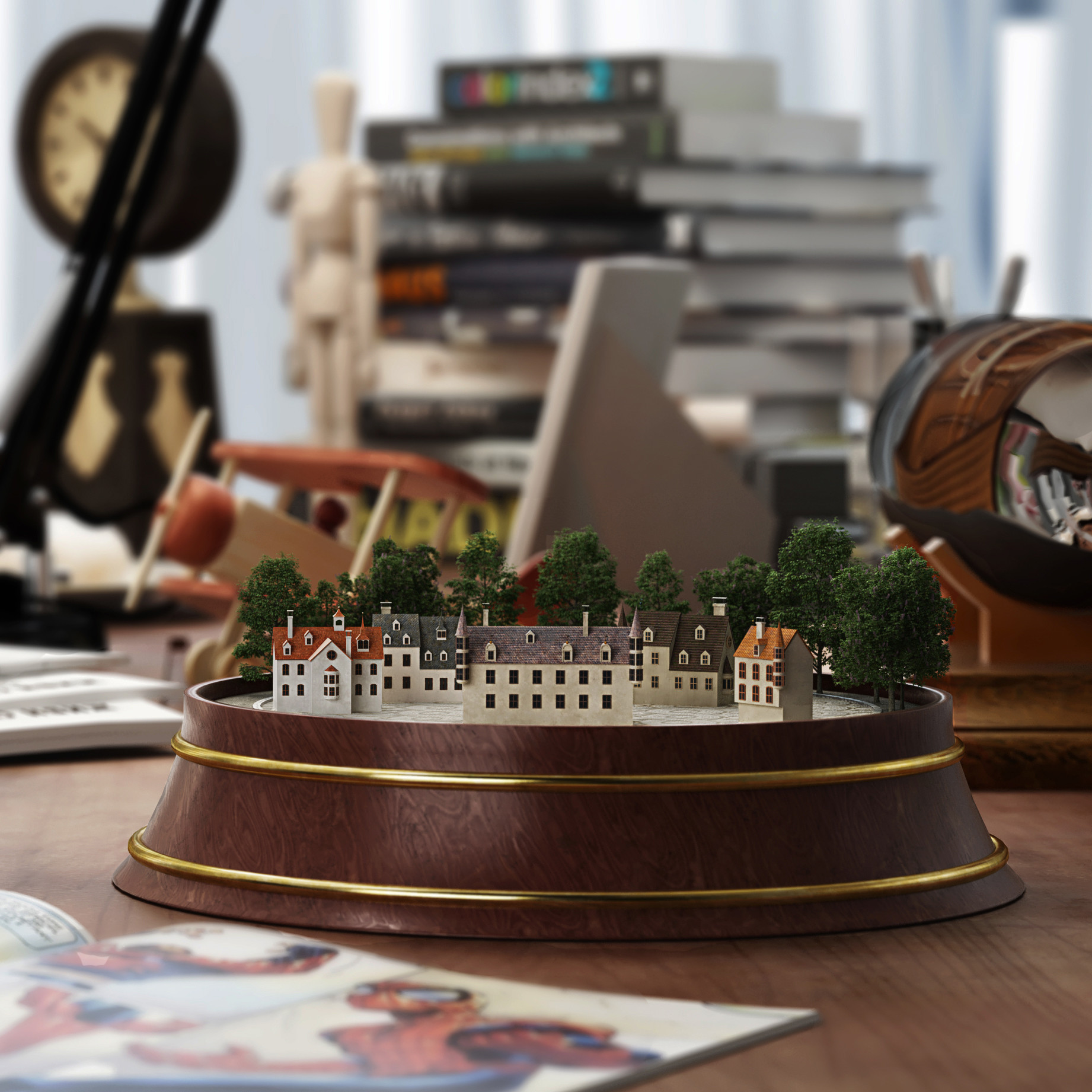 ArtStation - Miniature Old German Houses