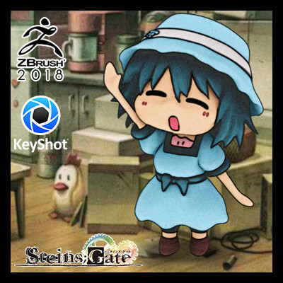 ArtStation - 3D Chibi Character - Shiina Mayuri (Steins;Gate)