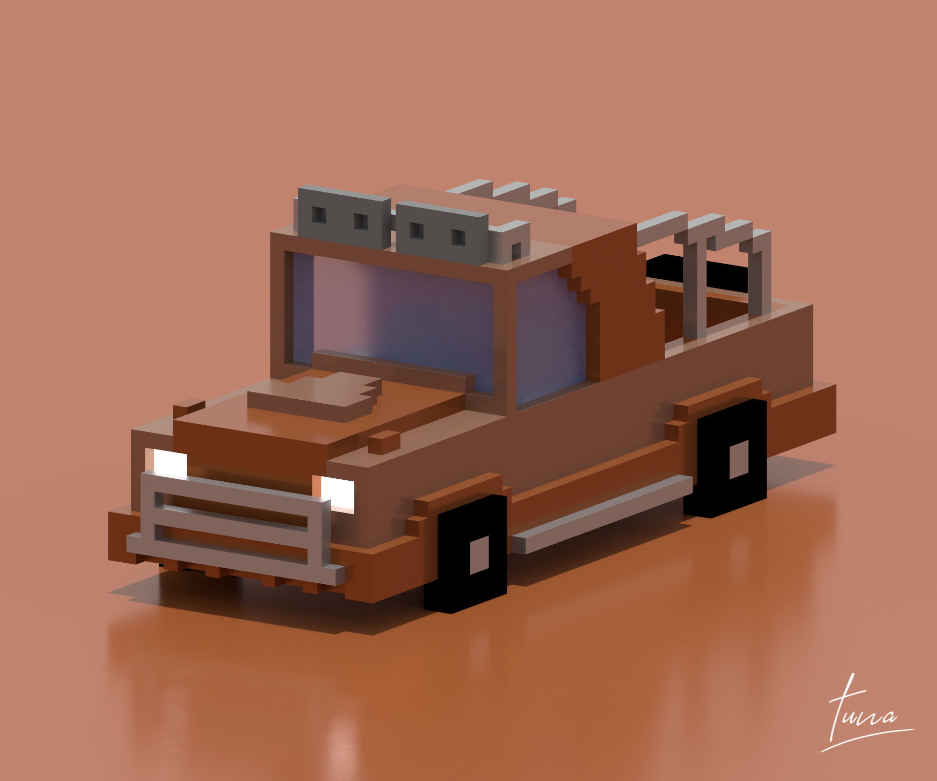 ArtStation - Voxel Vehicle Series #1