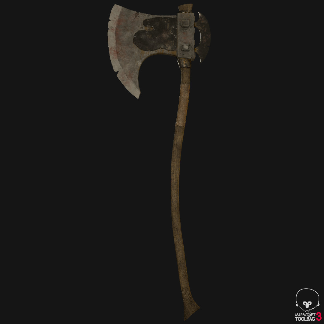 ArtStation - Worn Battle Axe