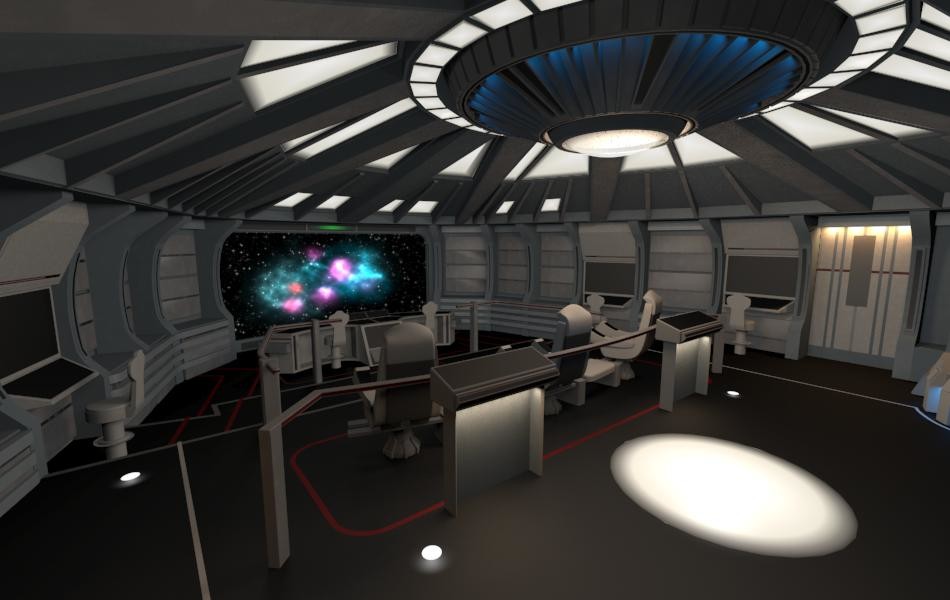 ArtStation - Primary Bridge for the Star Ship Proteus...