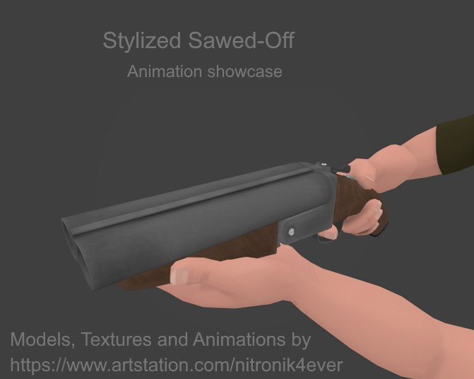 ArtStation - Stylized sawed off