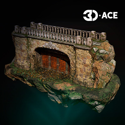 ArtStation - Bridge and gate (props)