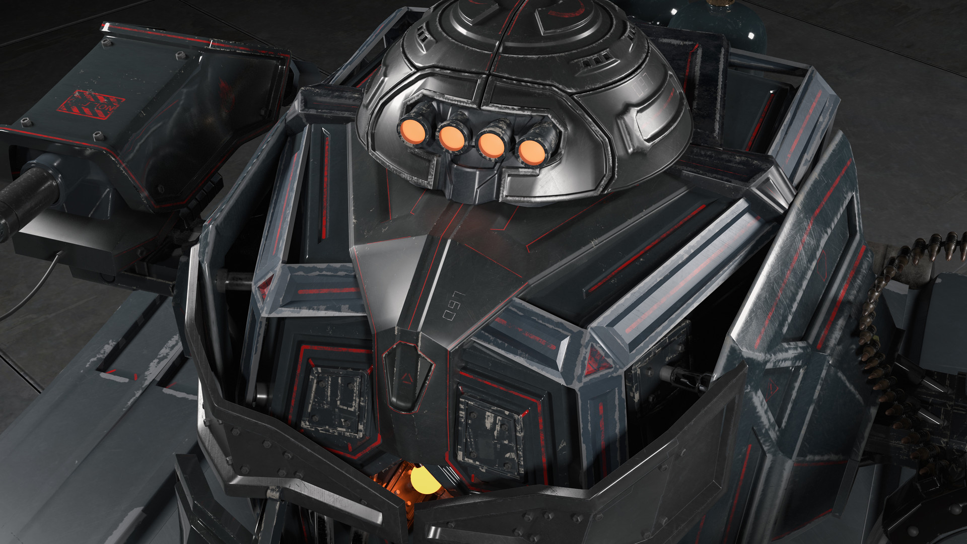 ArtStation - mecha design Tank-Robot