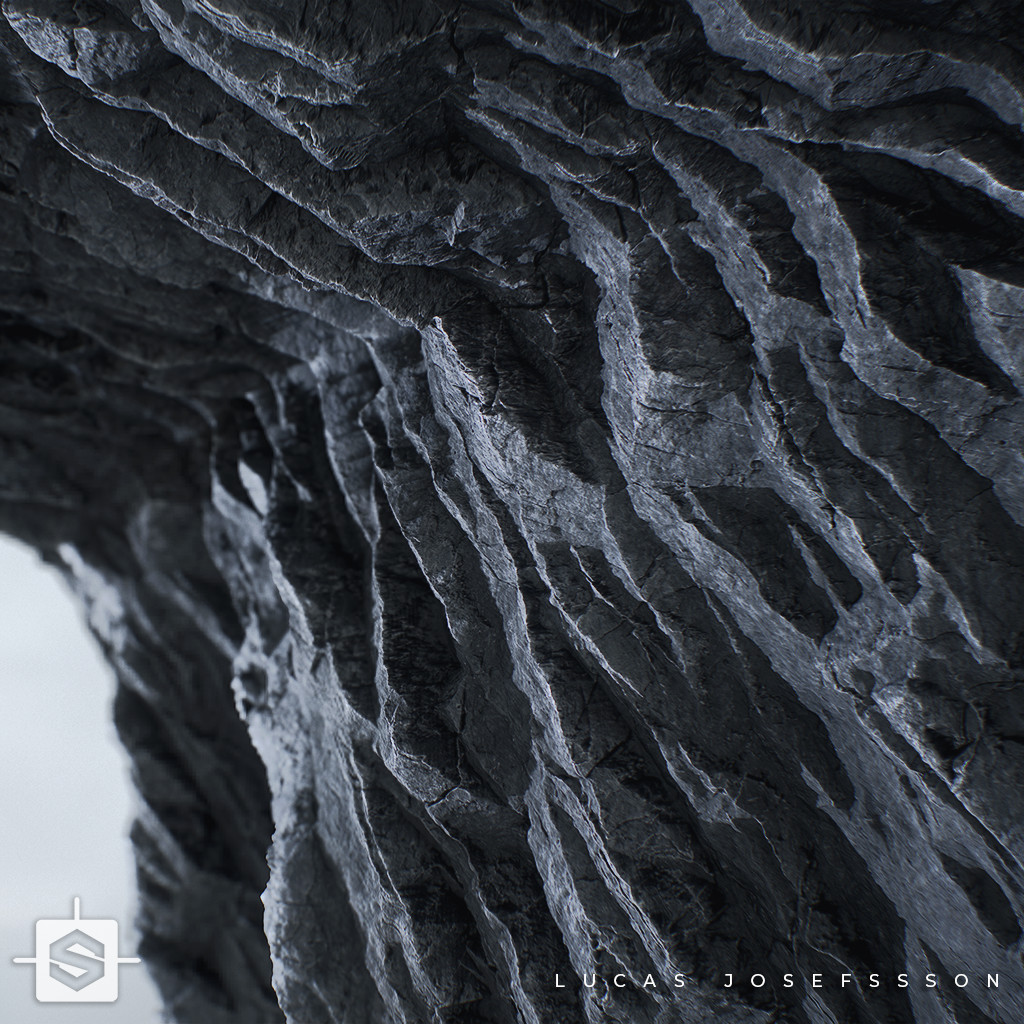 ArtStation - Sharp cliff rock