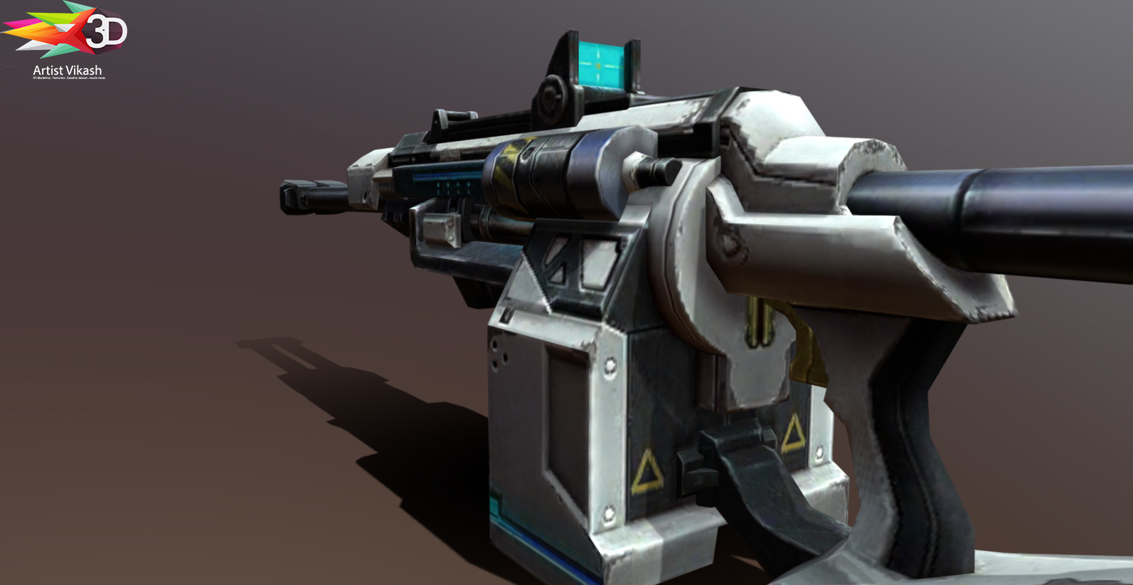 ArtStation - Futuristic Sub-machine Gun