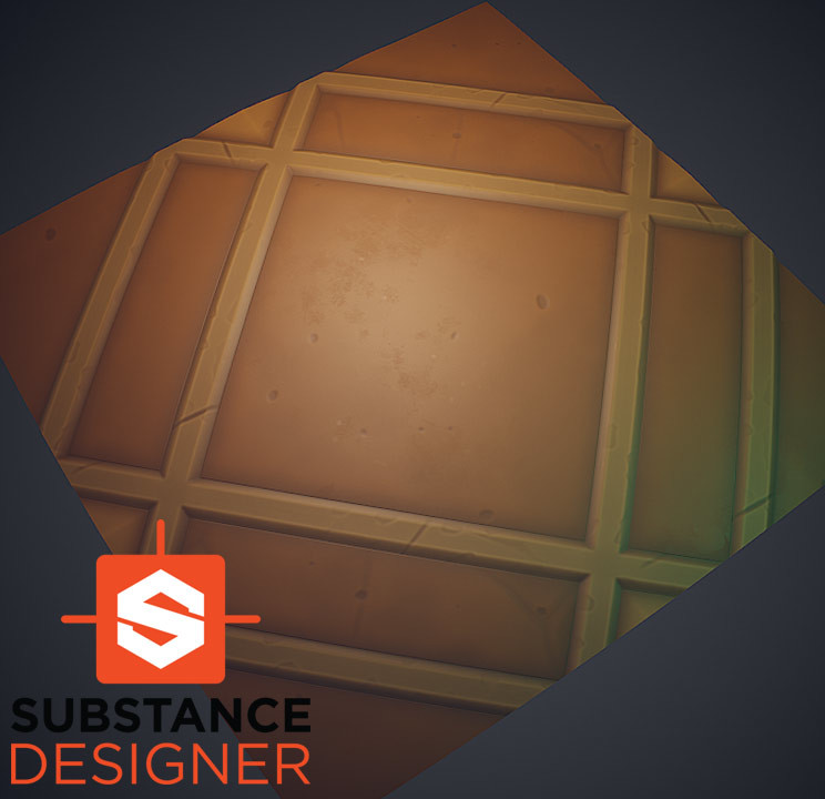 ArtStation - Stylized Tile Floor - Substance Painter