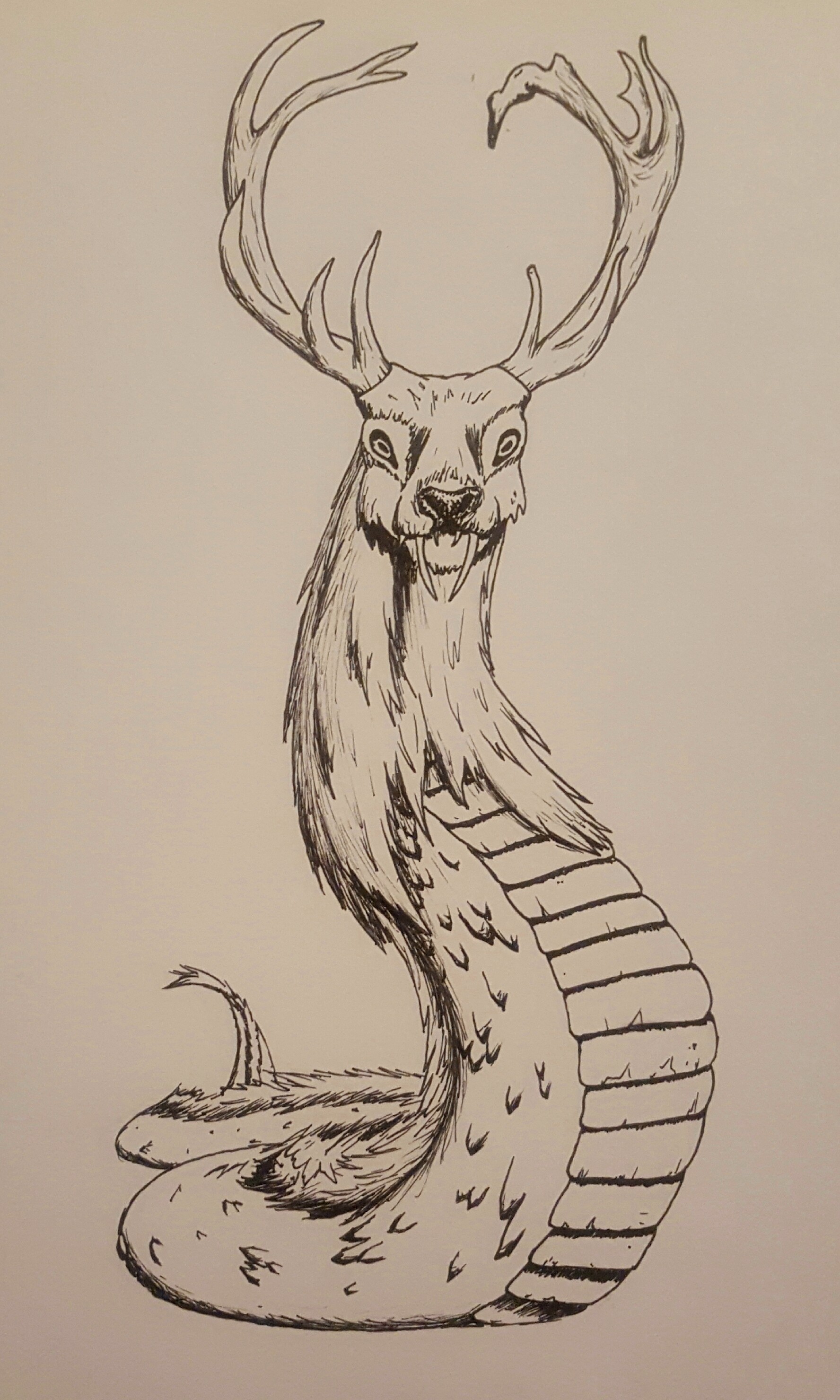 ArtStation - Snake-Deer Concept