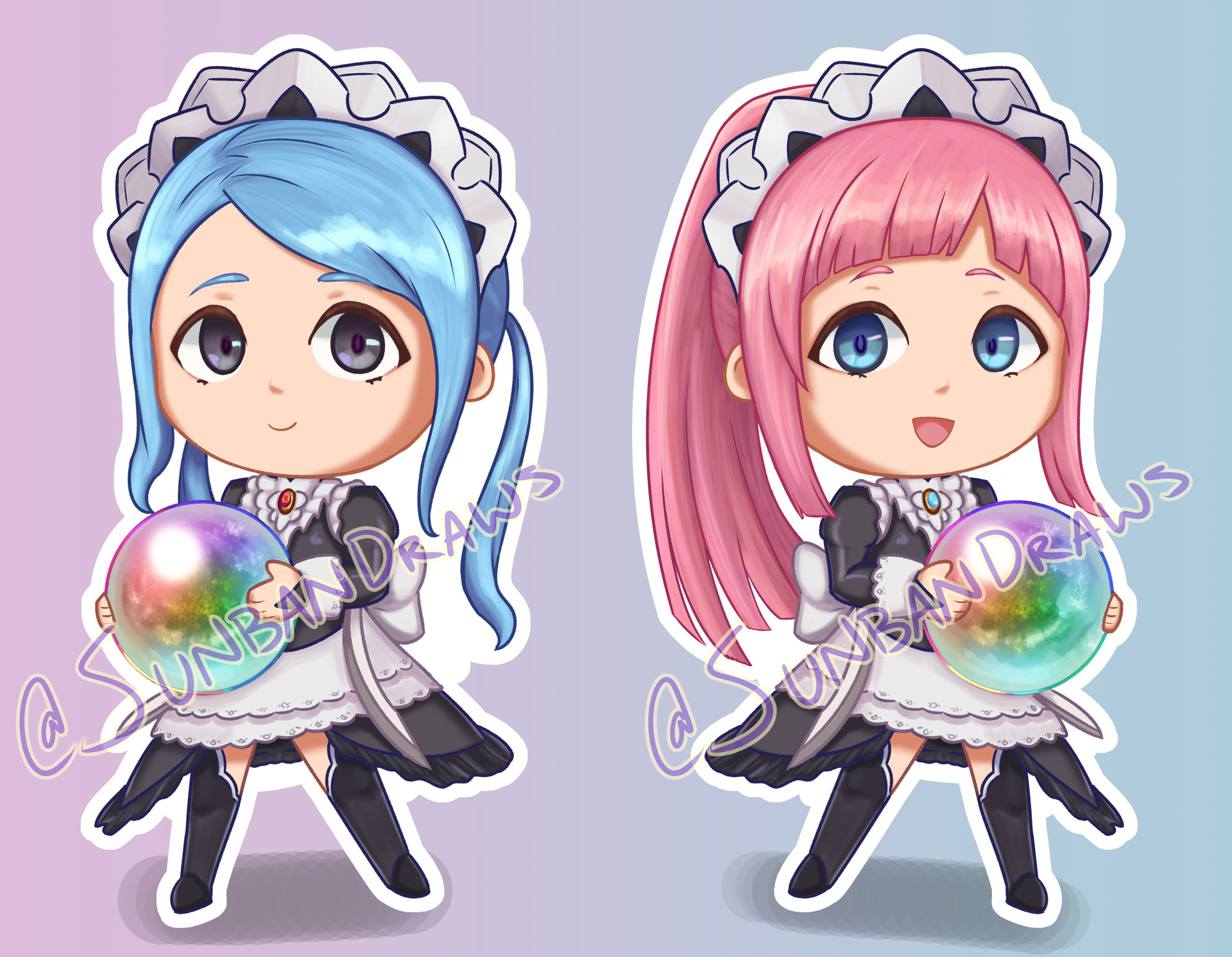 ArtStation - Chibi Charm/Sticker Designs