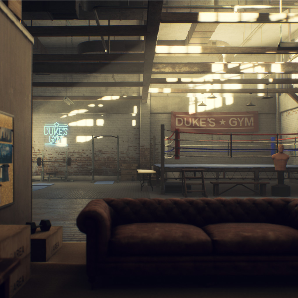 ArtStation - Boxing Gym Lighting Study #3