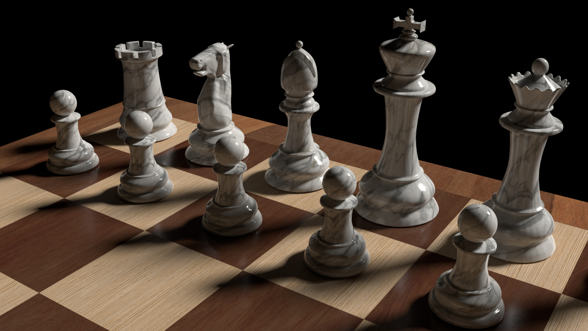 ArtStation - 3D chess set