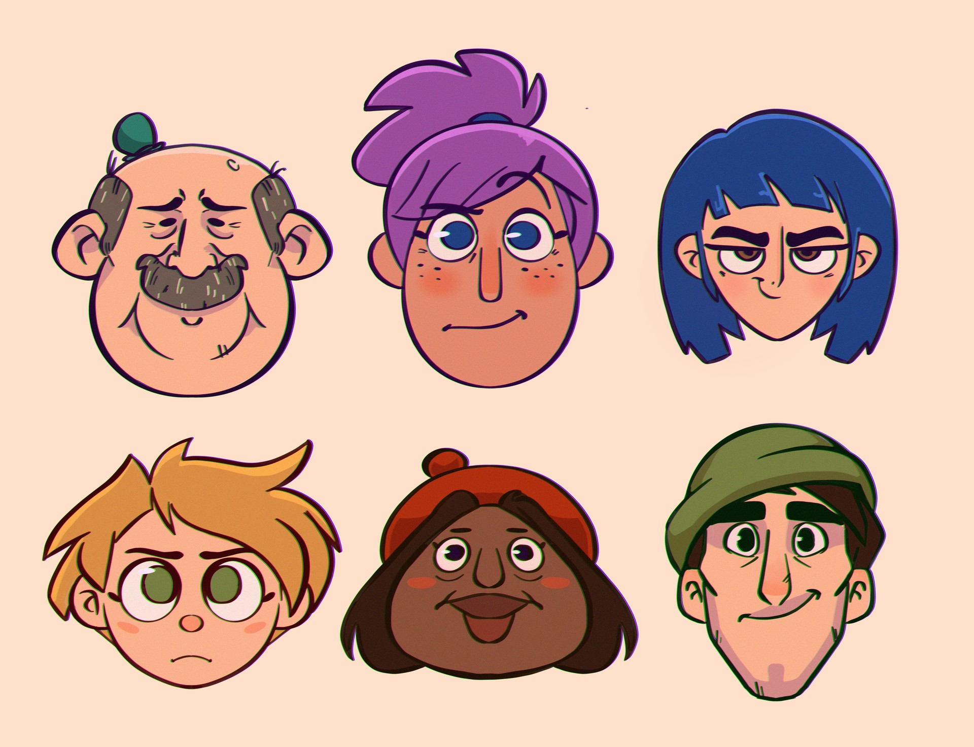 ArtStation - A bunch of faces.