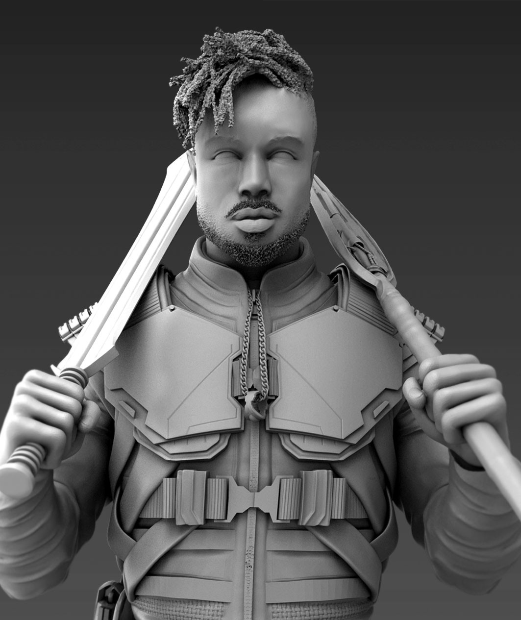 ArtStation - Erik Killmonger- Eaglemoss - Marvel Movie Collection