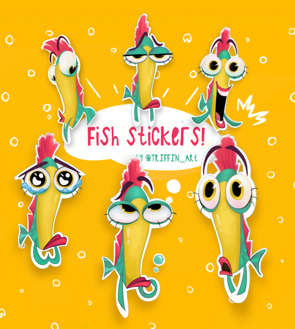 ArtStation - Fish Madam Sticker Pack