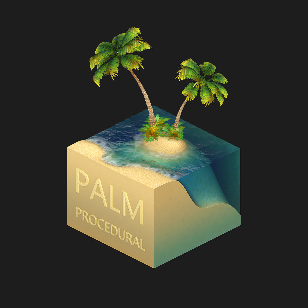 ArtStation - MY procedural palm.