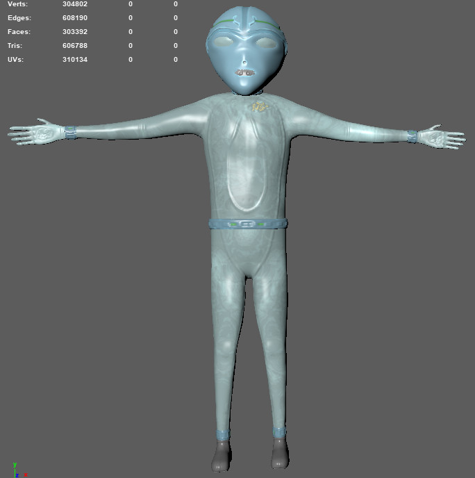 ArtStation - Humanoid alien with suit and helmet