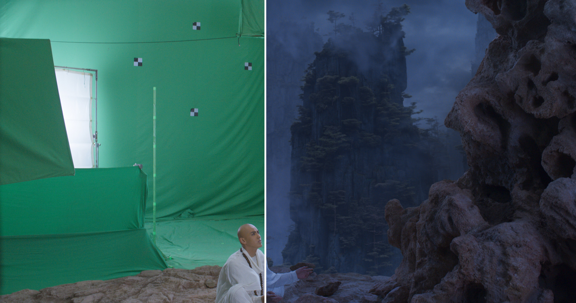 ArtStation - vfx before and after. mountain valley