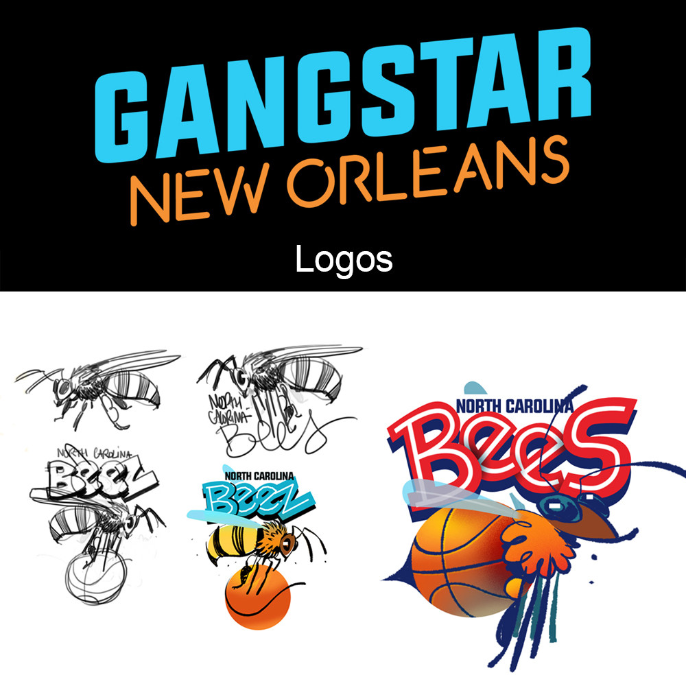 ArtStation - Gangstar - Brand logos