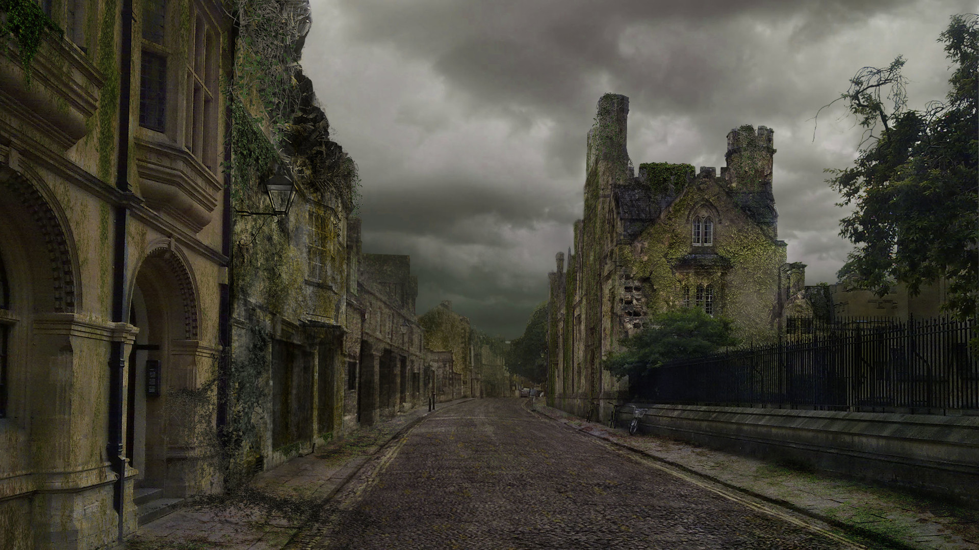 ArtStation - Post-Apocalyptic Environment Matte Painting