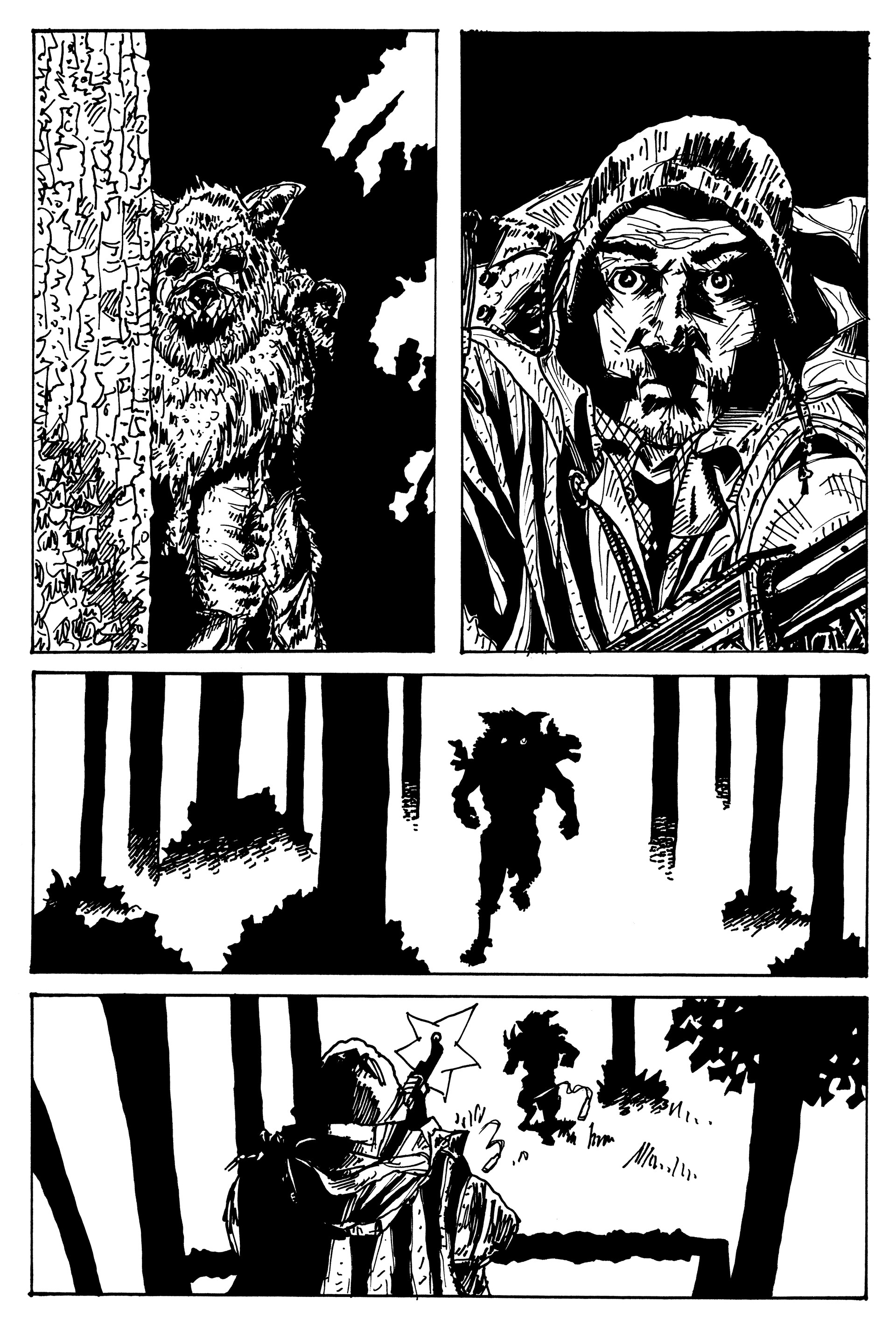 ArtStation - Skinwalker Short Comic - In Progress