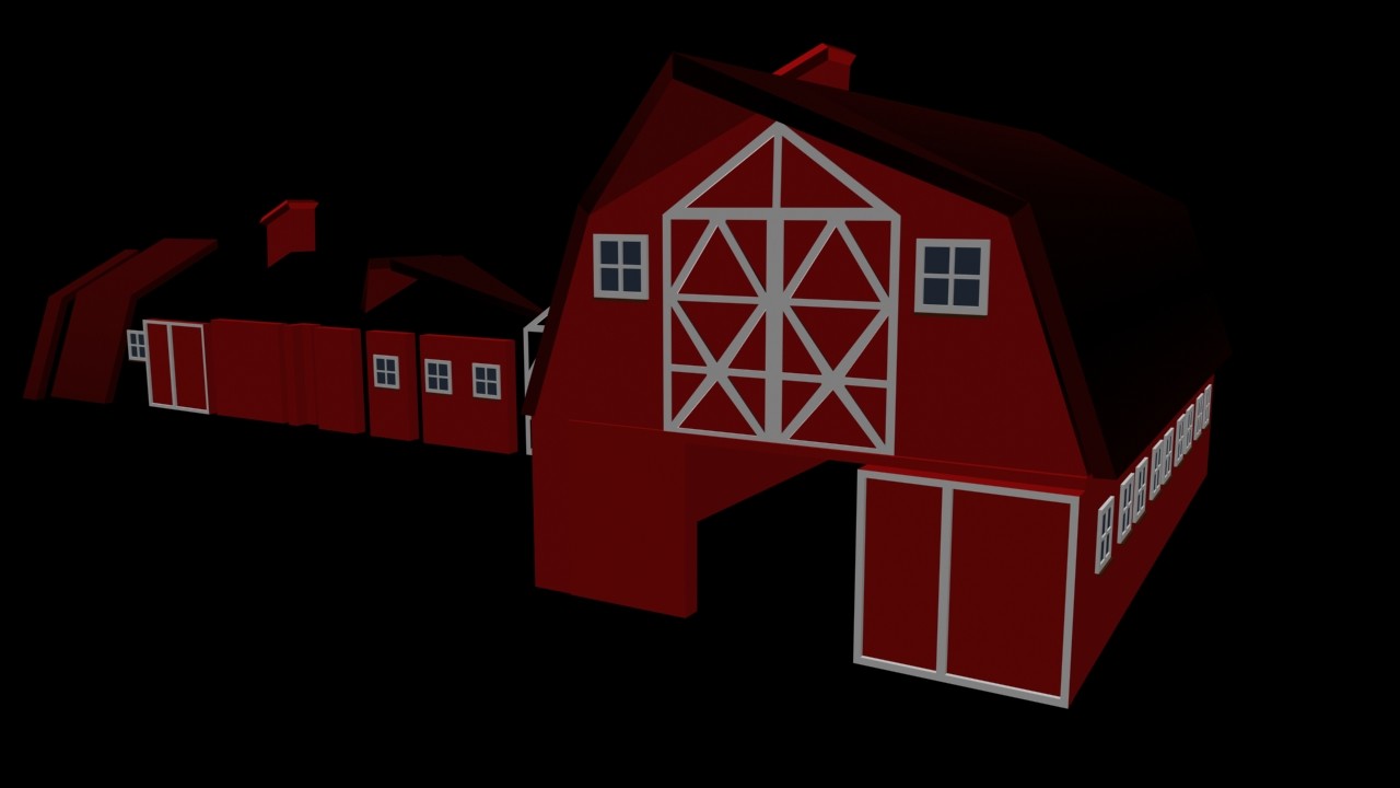 ArtStation - Modular Modeling: Barn Model