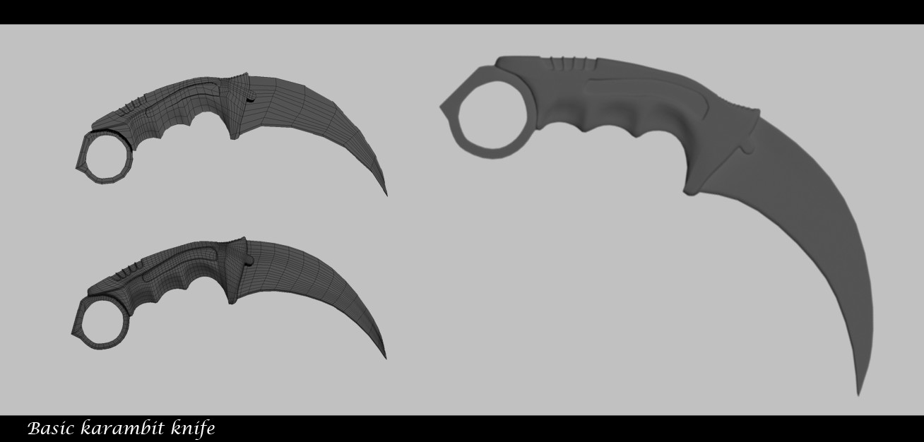 ArtStation - Basic karambit Knife