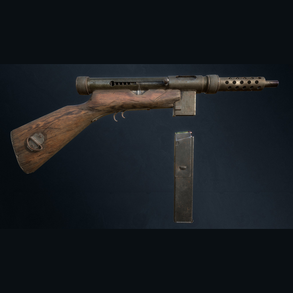 ArtStation - STEN styled smg