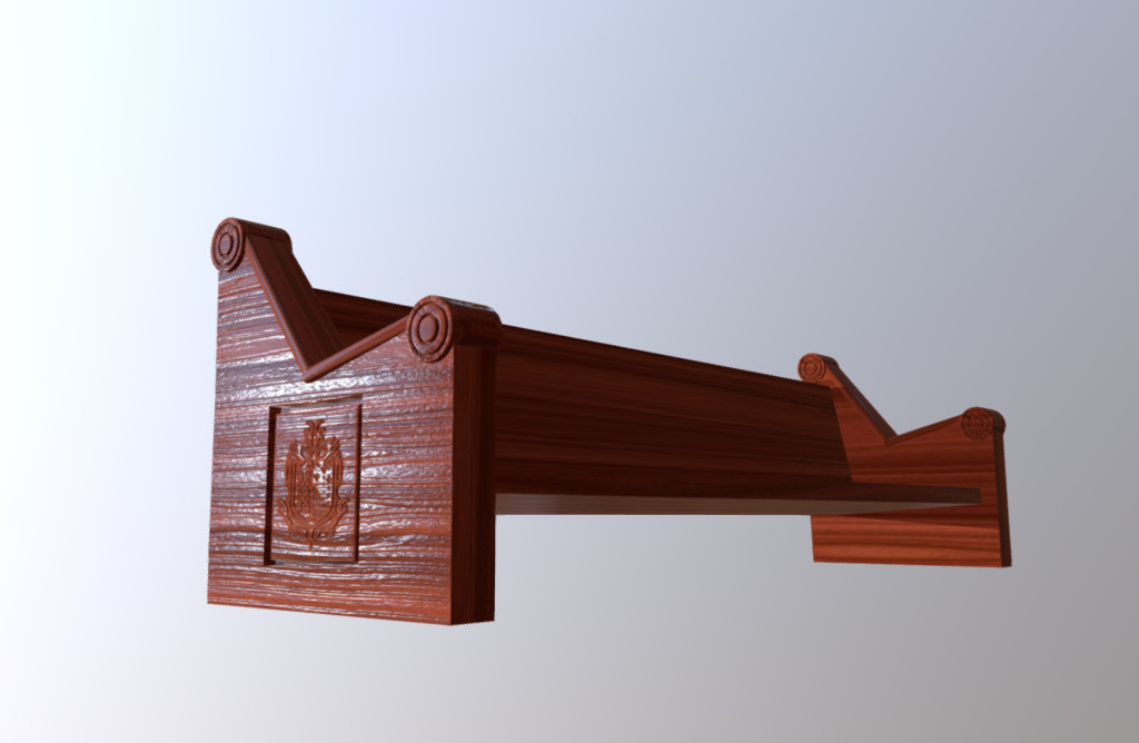 Benjamin Downie - Pew with monster hunter logo